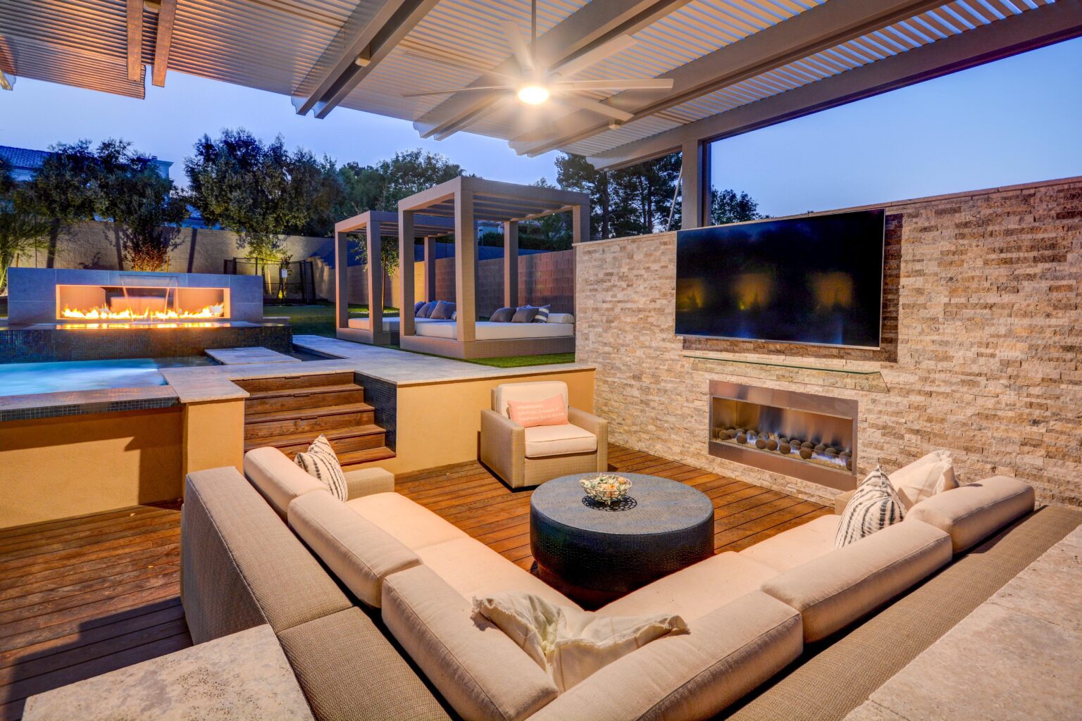 Outdoor Media Wall | Custom Outdoor Living